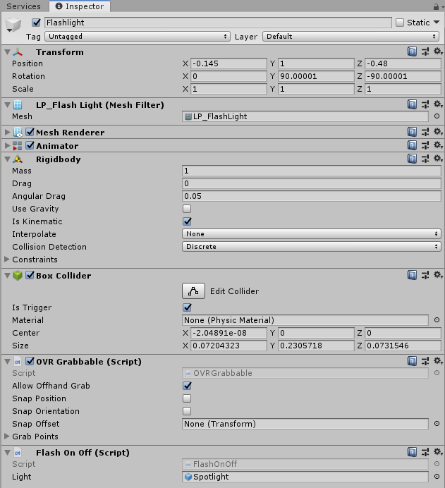 Unity(VR)でscriptを使ったアクティブの制御