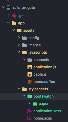 railsでbootswatchがうまく入らない