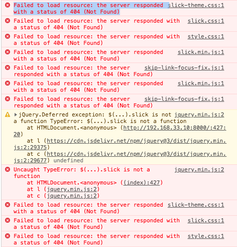 WORDPRESSでSLICKが反応しません | teratail