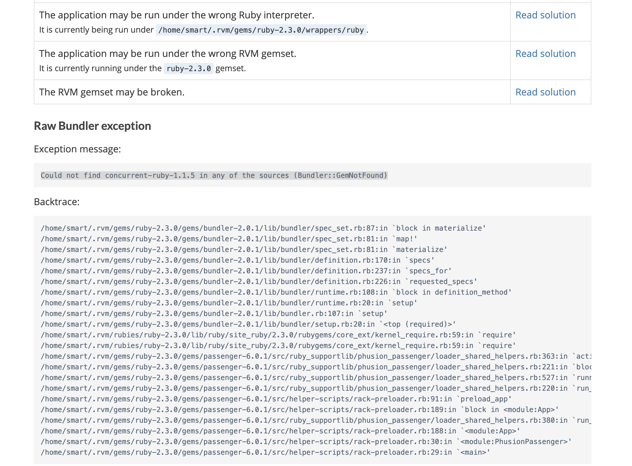 本番環境にてconcurrent-ruby-1.1.5のエラーが発生 | teratail