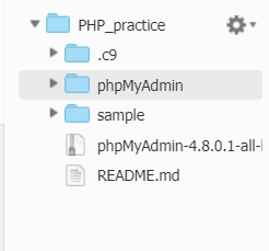 cloud9でphpMyAdminのブラウザ表示ができない。