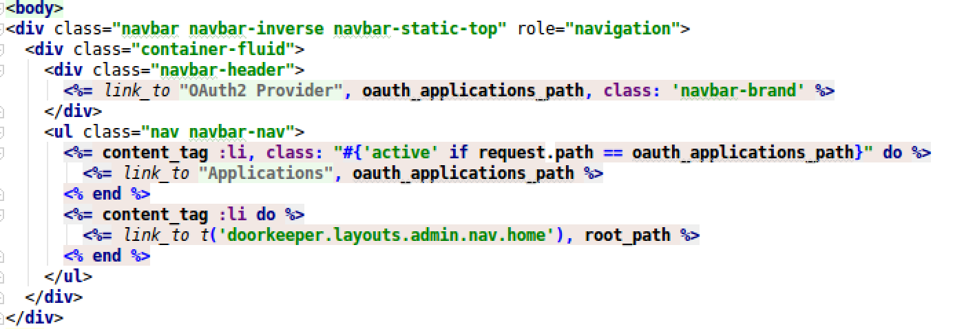 Rails エラー NameError in Doorkeeper::Applications#index