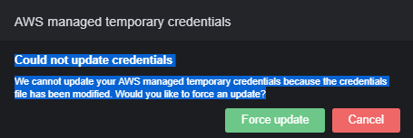 AWS CLIでconfigureが更新できず、コマンドが実行できない？