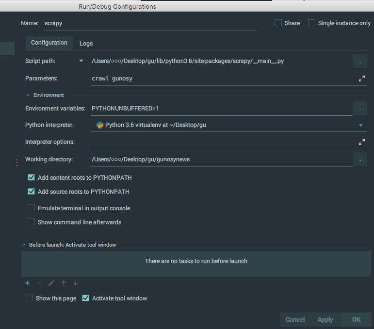 pycharmの環境設定とModuleNotFoundError: No module named 'http.client'について