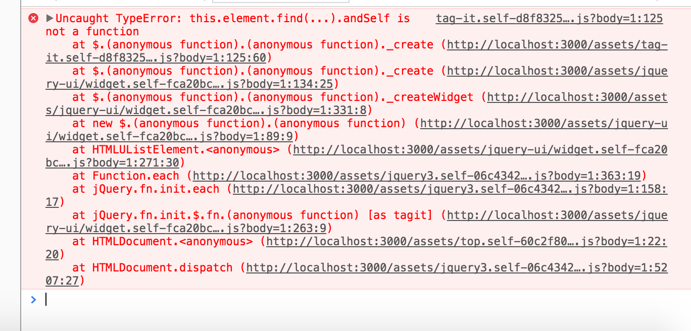 JS: Rails 5.0.0.1から5.0.5にupdateしたら動かなくなったjQuery | teratail