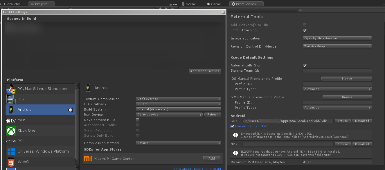 Unity 2018.3.0f2でAndroidのビルドが出来ない