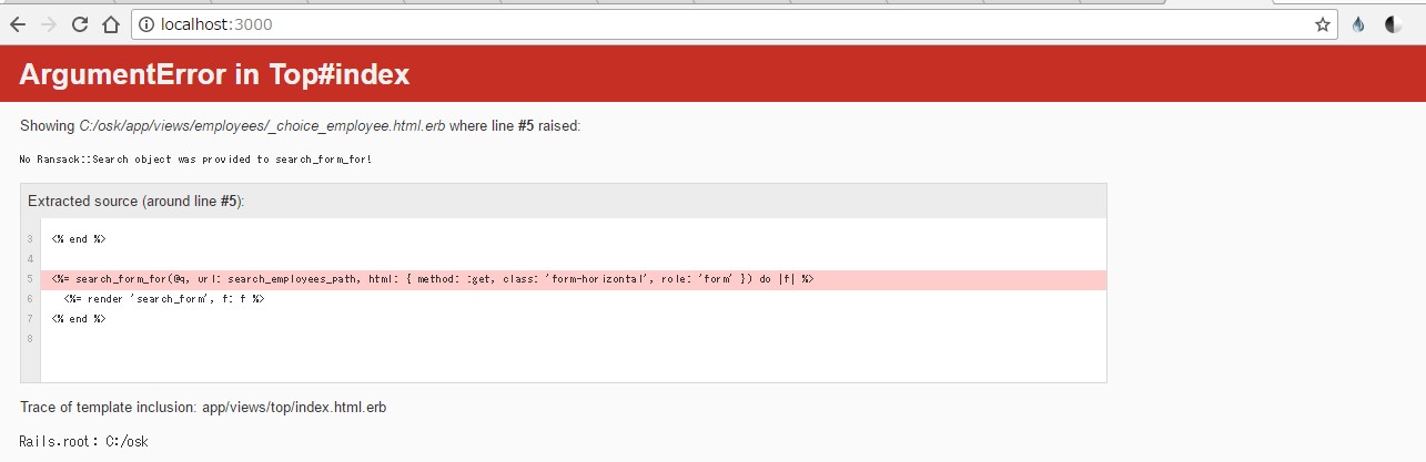 【Ruby on Rails】Ransackで作った検索画面を、bootstrap modalで表示したい | teratail