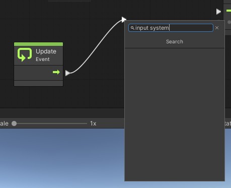 ビジュアルスクリプティングにおいて、Input SystemのInputControlのマウスの左ボタンユニットが検索候補に出てこない