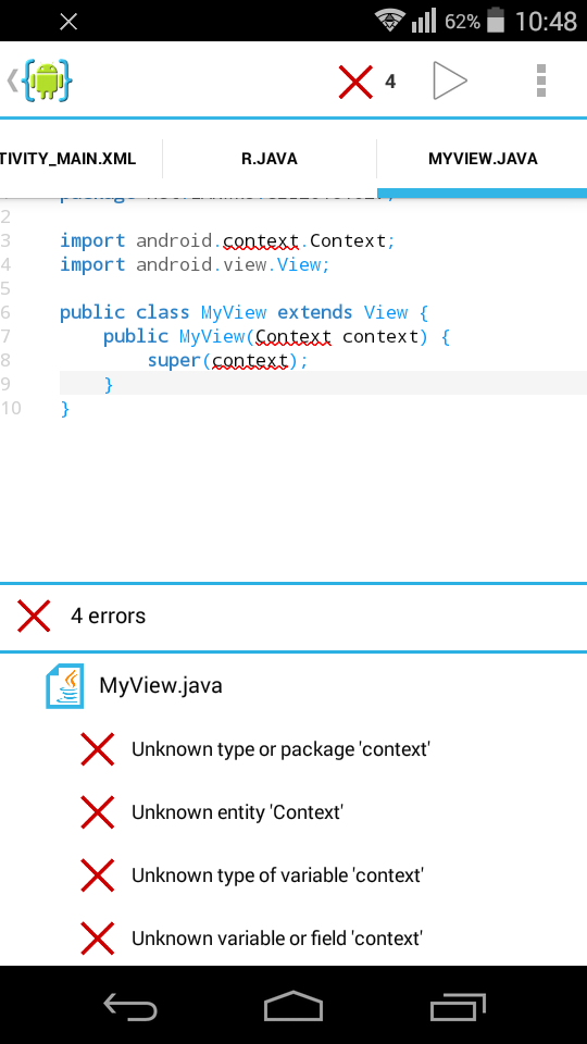 contextが使えない？ | teratail