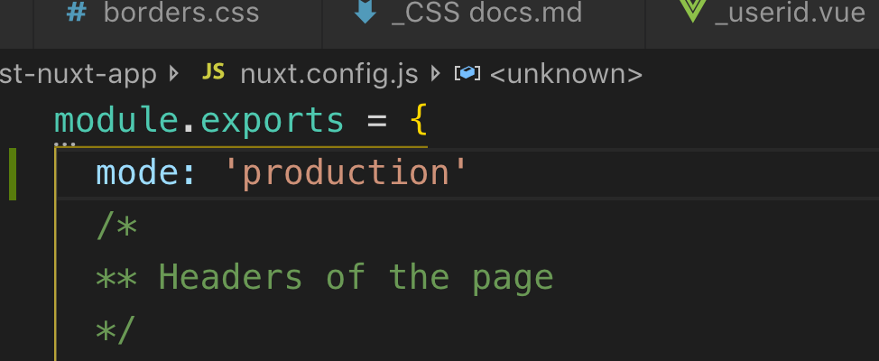 Nuxt.js console.logで動くアプリが動かせない | teratail