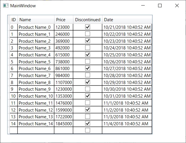 DataGridでXMLファイルを表のように表示したい