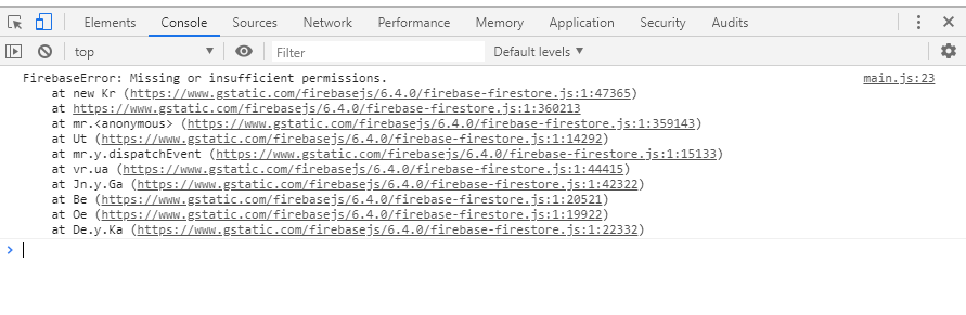 Firebaseのチュートリアルでつまずいています。 