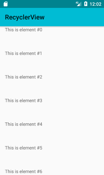 初めての人のためのrecyclerview実装サンプルコード探しています 