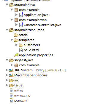 springboot thymeleaf 画面遷移できない | teratail