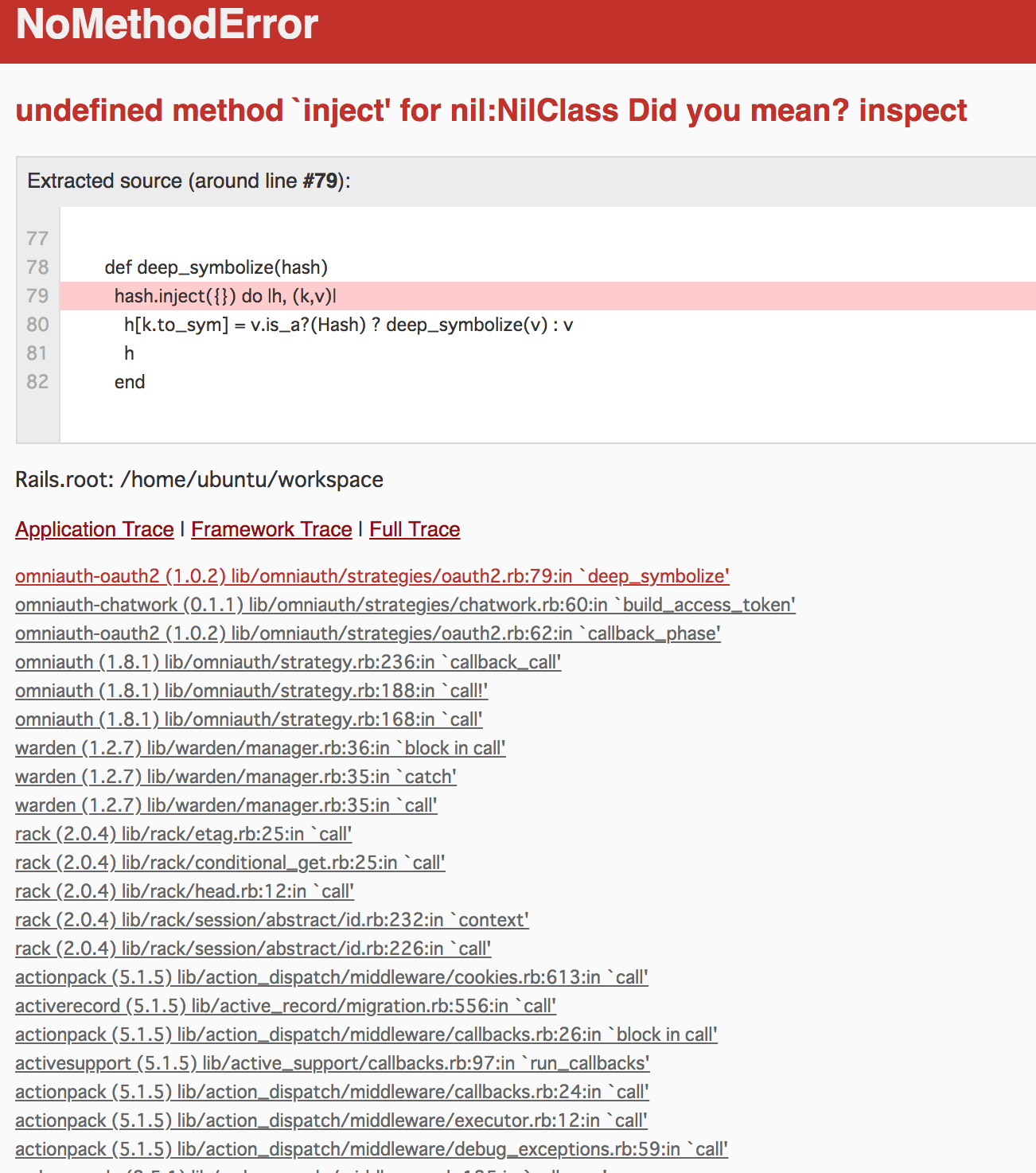 Deviseを利用してOmniAuthでユーザー認証を実装する際のエラー