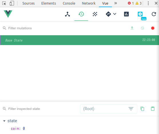 Vuexからstateの値が取り出せない