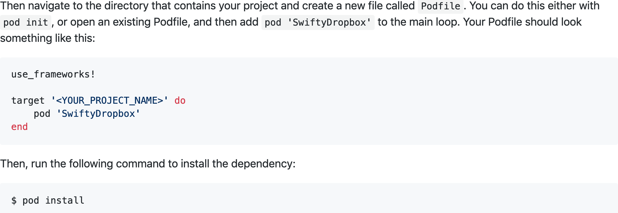 Swift_SwiftyDropboxのCocoapods_pod installできない
