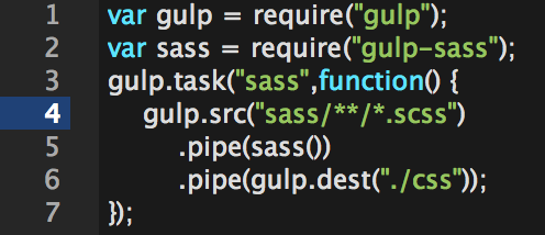 【Gulp】Sassの導入の方法