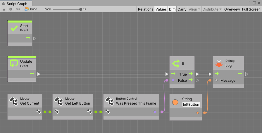 ビジュアルスクリプティングにおいて、Input SystemのInputControlのマウスの左ボタンユニットが検索候補に出てこない