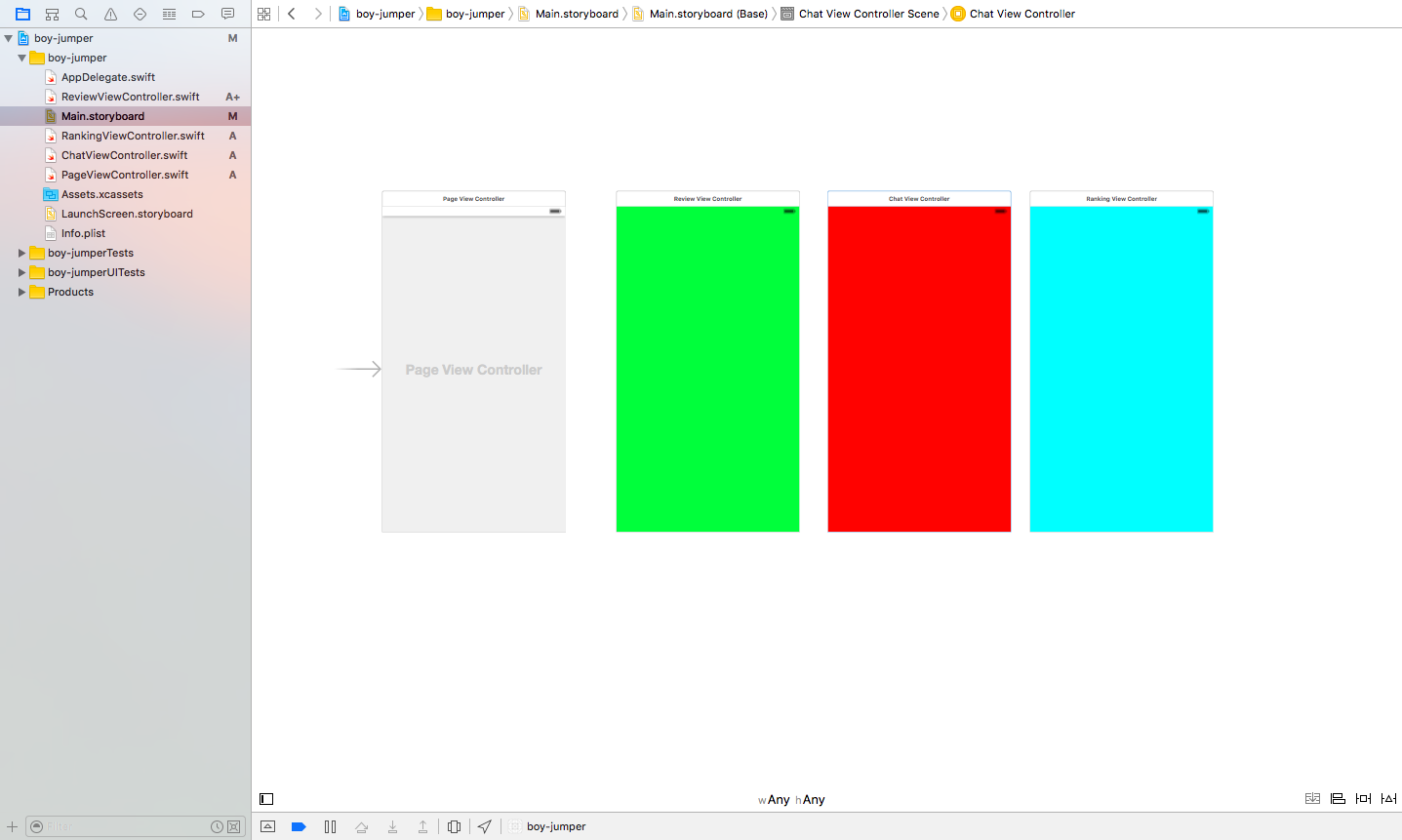 【Swift】PageViewControllerでスクロールできない | teratail