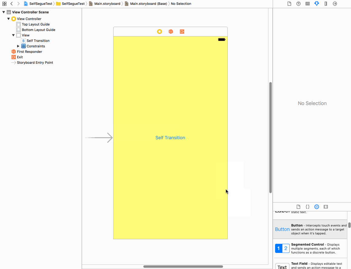 swift3 viewcontrollerを反転させる方法
