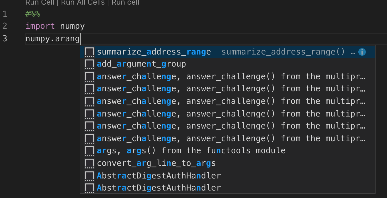 VSCodeでPythonライブラリのIntelliSenseが表示されない