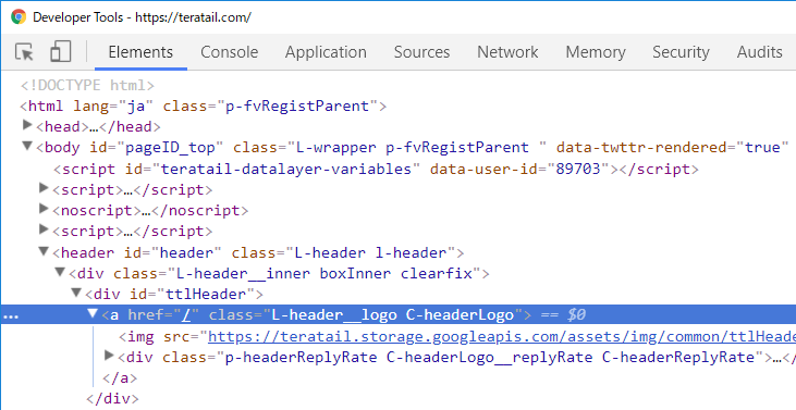 Chrome Developer ToolsのElementsパネルのaタグ（href）をクリックした時ウインドウが開かないようにしたい | teratail