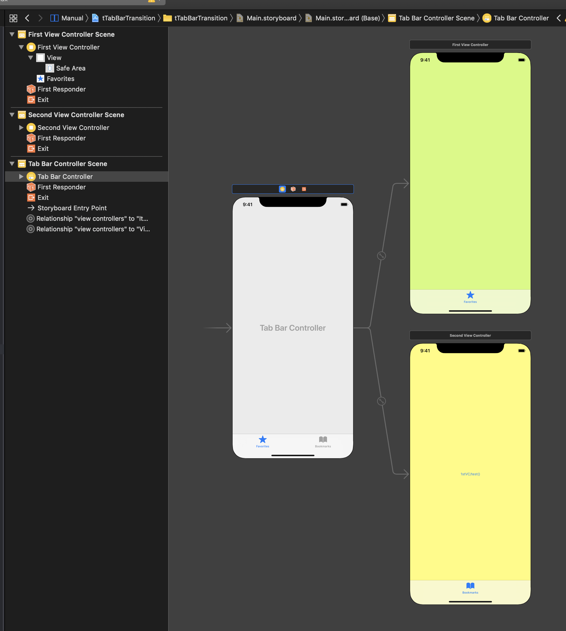SwiftでViewControllerのインスタンスの取得方法について