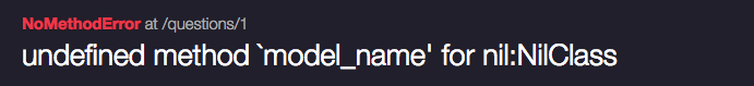 【rails】undefined method `model_name' for nil:NilClassのエラーを解決したい
