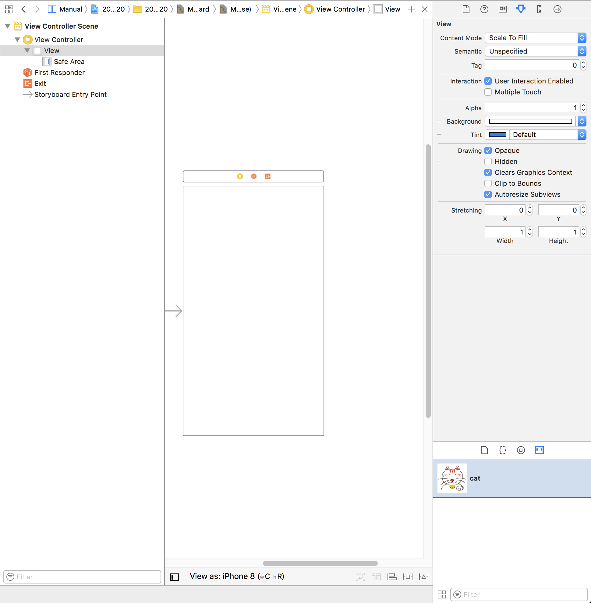 Xcode - Storyboardに画像をドロップできない症状